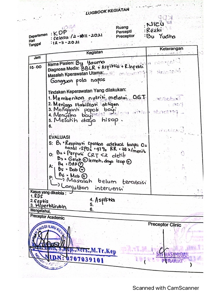 Contoh Penulisan Logbook | PDF