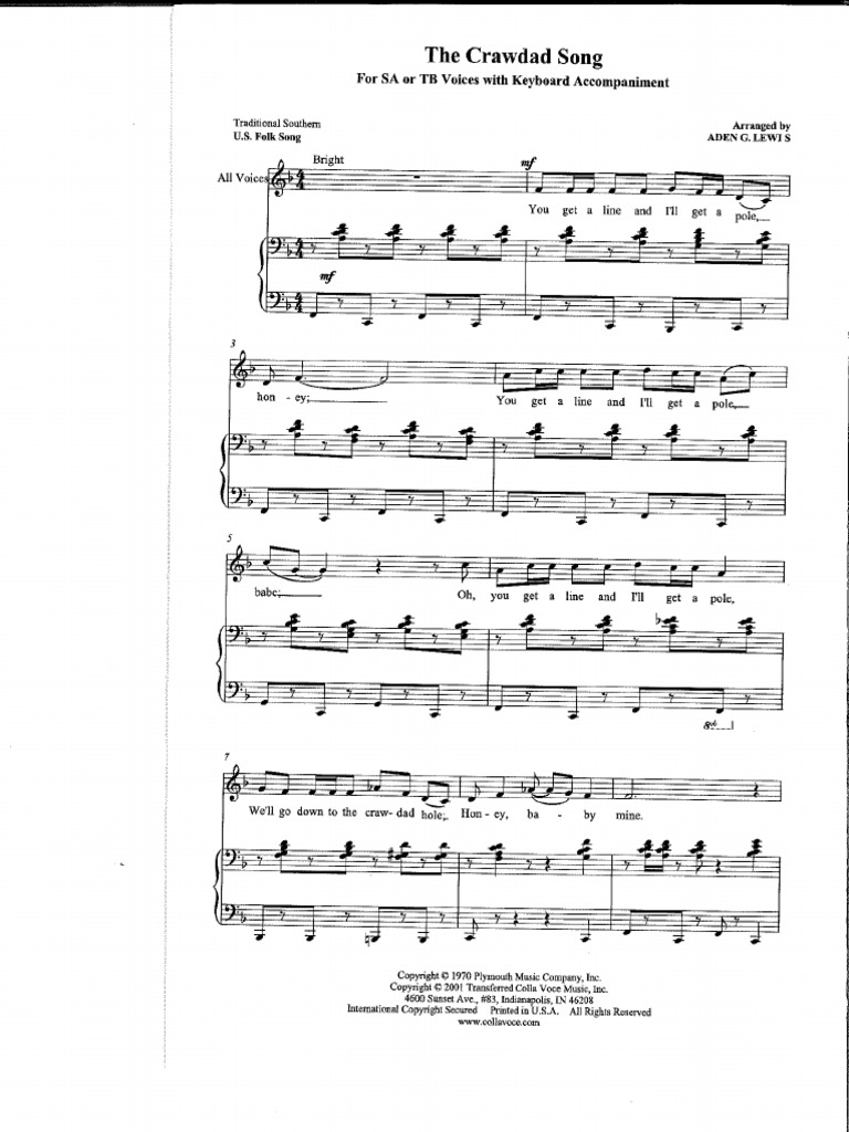 The Crawdad Song | PDF