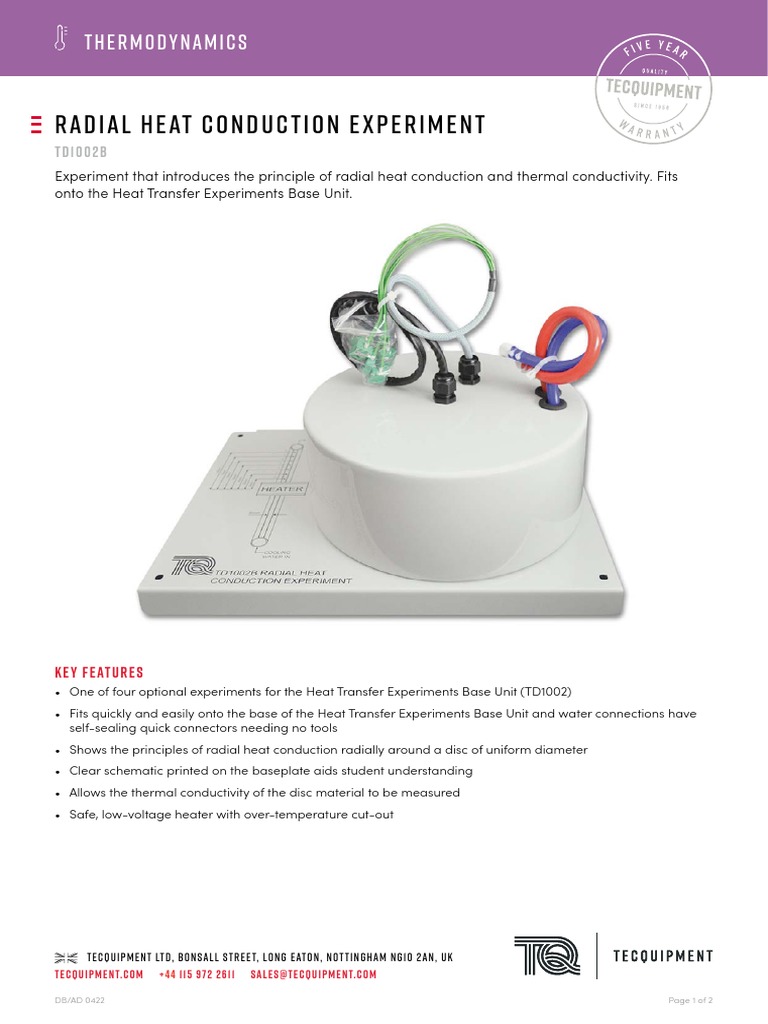 TD1002b Radial Heat Datasheet | PDF