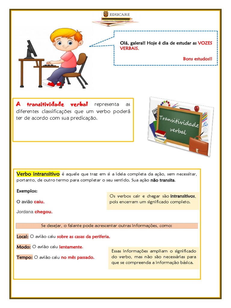 Transitividade Verbal Pdf