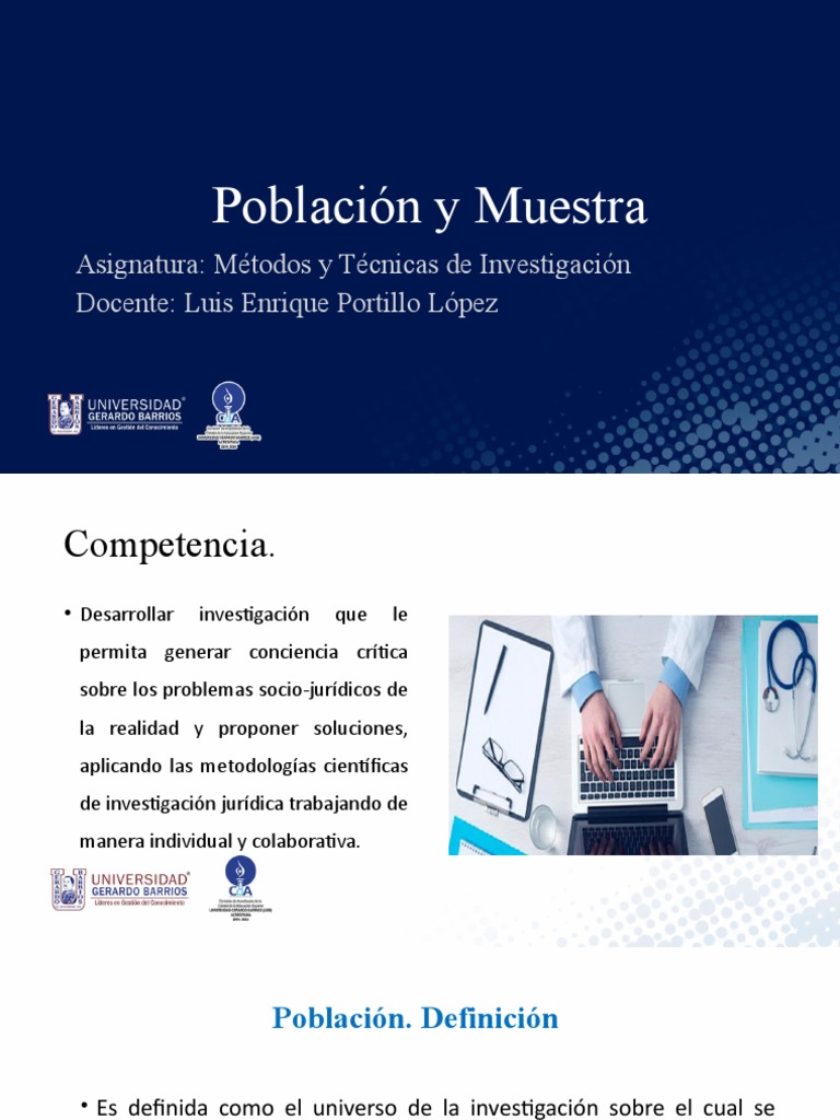 Población y Muestra | PDF | Muestreo (Estadísticas) | Probabilidad