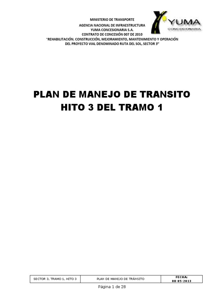 PMT Hito 3 | PDF | La carretera | Transporte