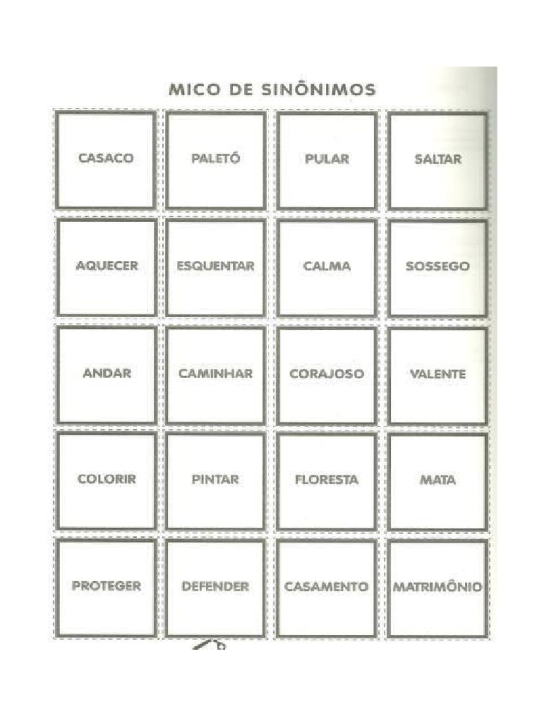 mico de sinônimos | PDF