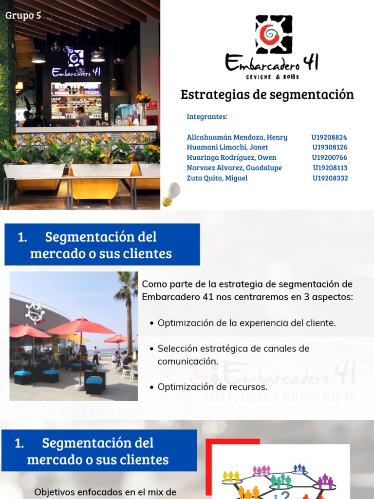 Estrategias de Segmentación Embarcadero 41 | PDF