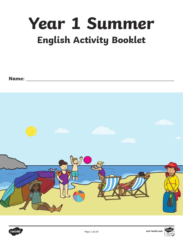 Year 1 Summer English Activity Booklet Lower Ability | Download Free PDF | English Language ...