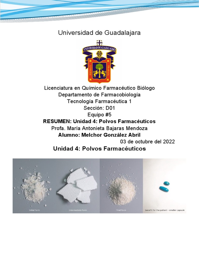 Reología y Fluidez de Polvos Farmacéuticos | PDF | Fuerza | Densidad