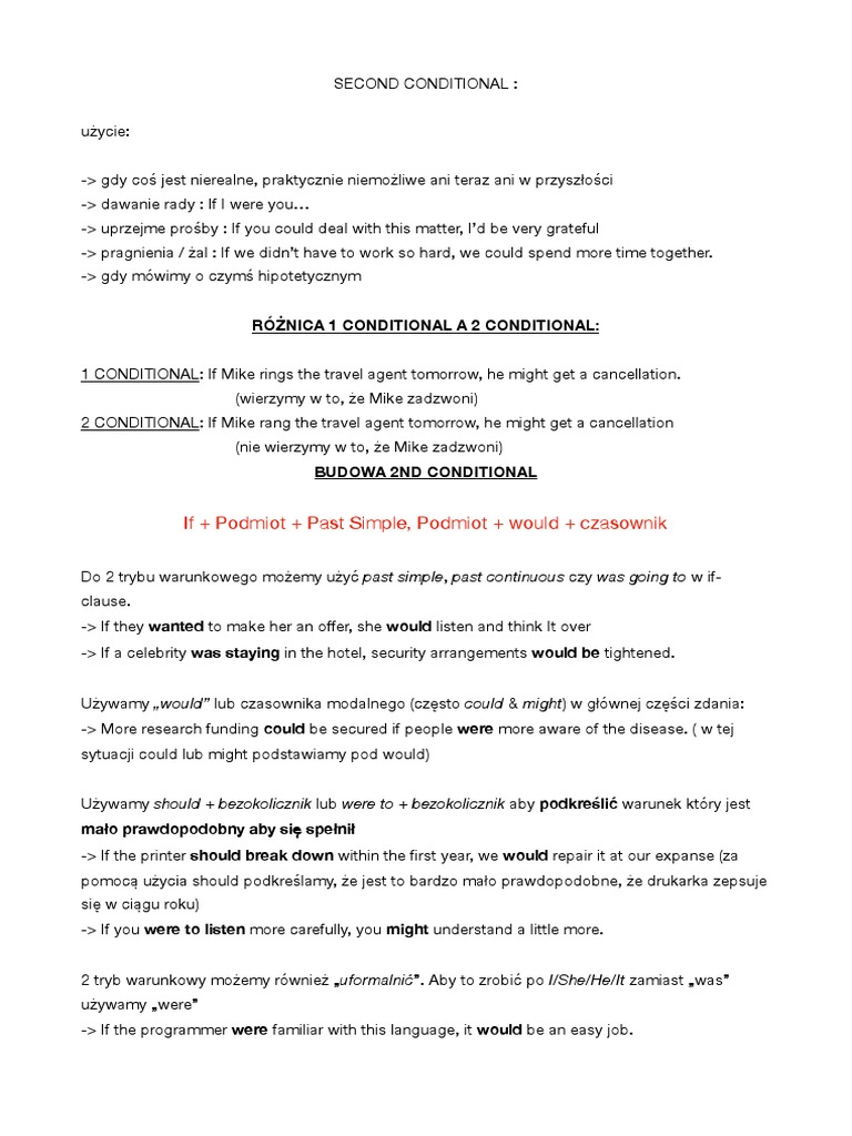 2nd Conditional: If Only | PDF