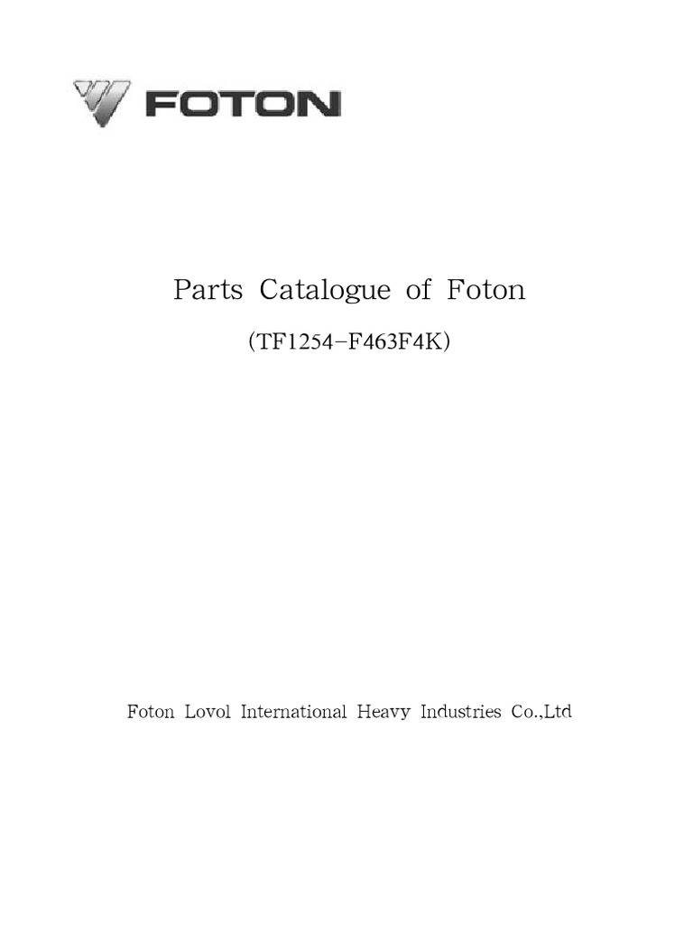 Engine Foton - Lovol (001-050) | PDF | Internal Combustion Engine | Engine Technology