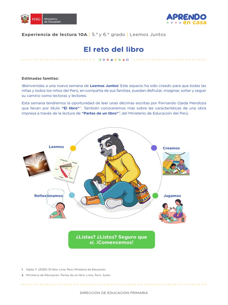 Exp10 Primaria 5y6 Seguimosapren Leemosjuntos Expa | PDF