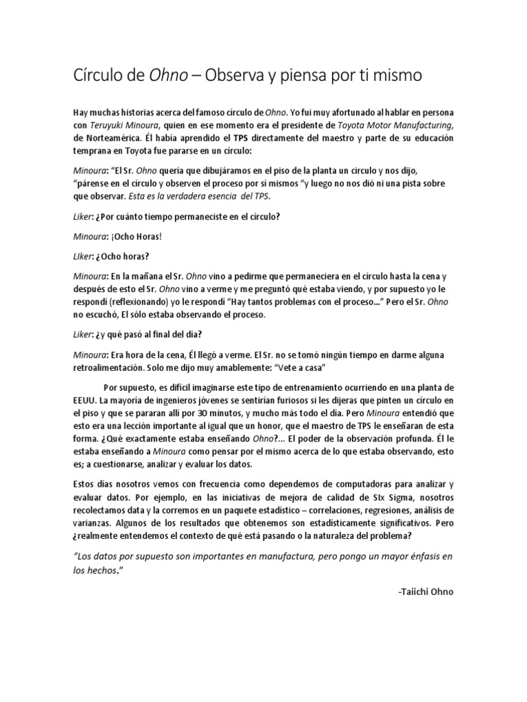 Círculo de Ohno | PDF