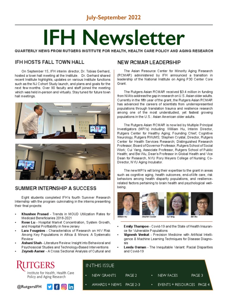 IFH Newsletter Q3 2022 | PDF