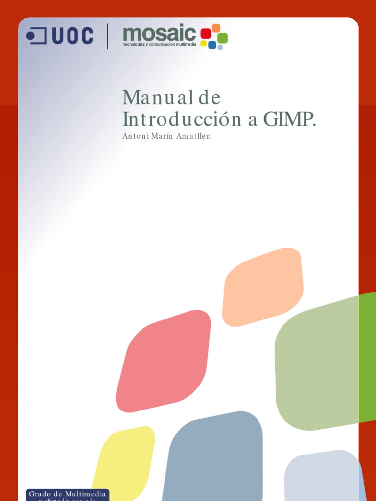 Manual Introduccion Gimp | PDF | Formato de imagen sin procesar | Color