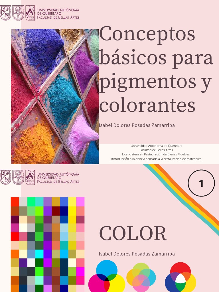 Pigmentos y Colorantes Básicos | PDF | Color | Ligero