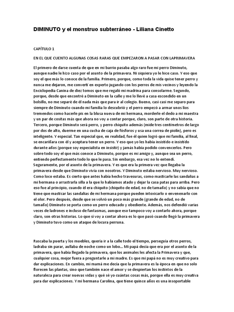 Diminuto y el misterio primaveral | PDF | Amor