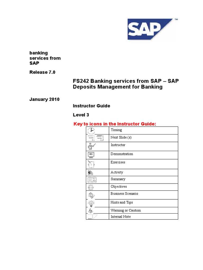 FS242 - Instructor Guide - FT - FIN | PDF | Transaction Account | Cheque
