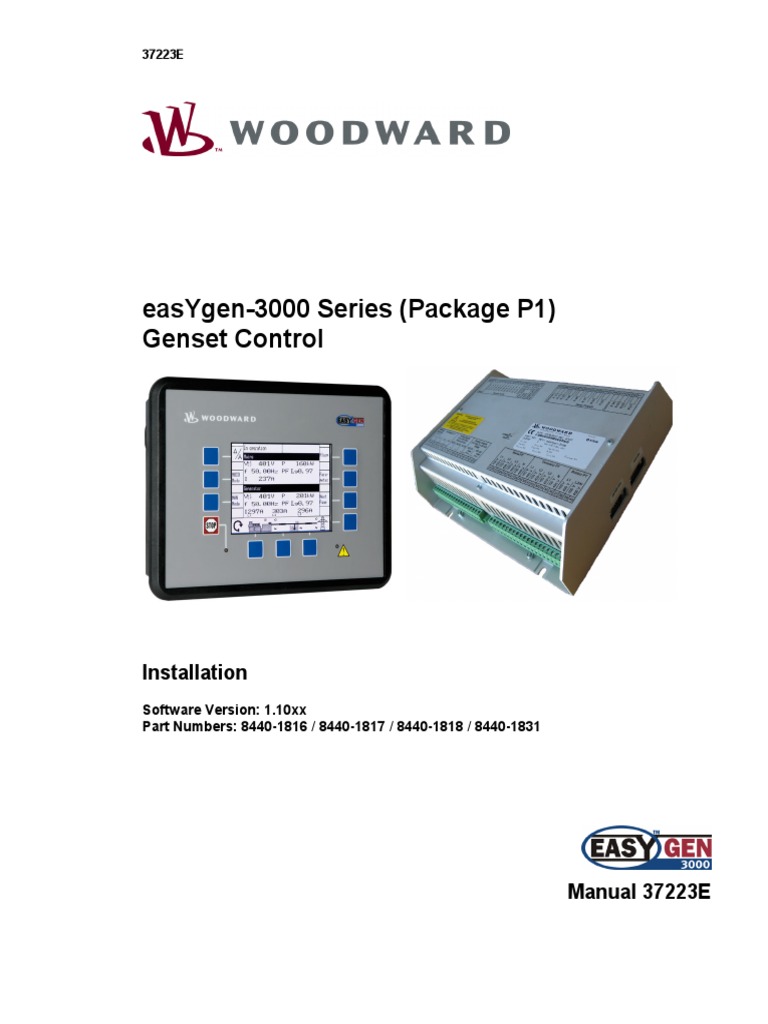 Easygen-3000 Series (Package P1) Genset Control: Installation | PDF | Printed Circuit Board ...