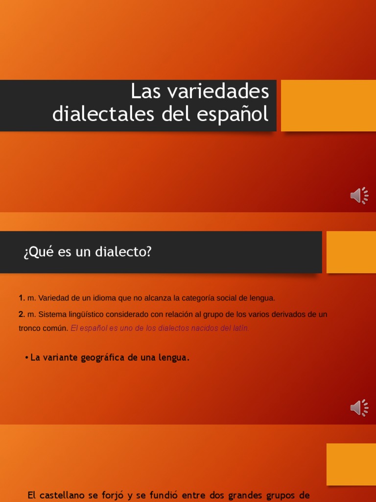 Las Variedades Dialectales Del Español | PDF | Lengua española | Dialecto