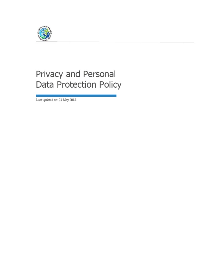 7 - Privacy and Personal Data Protection Policy | PDF | Privacy ...