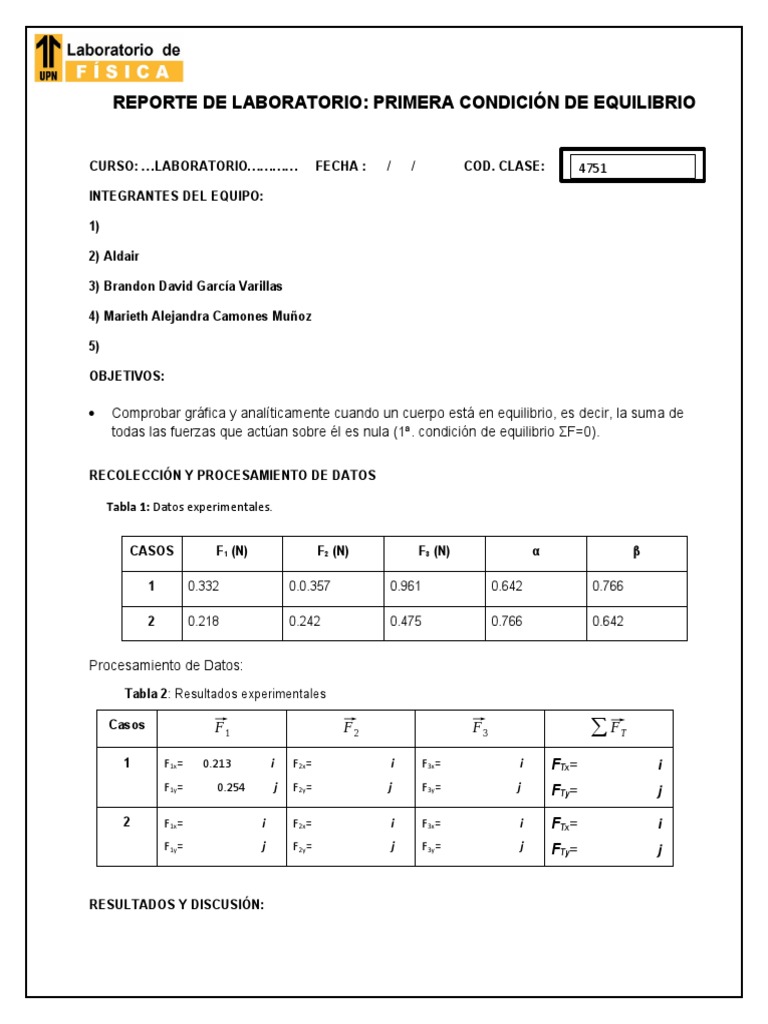 REPORTE - LAB - FISI1 - S05 - PCE Grupo Bandoleros | PDF | Vector Euclidiano | Geometría