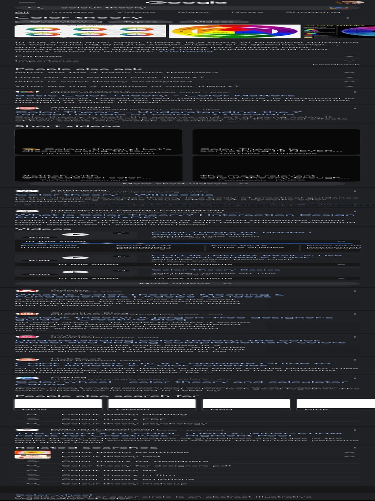 Colour Theory - Google Search | PDF | Color | Vision