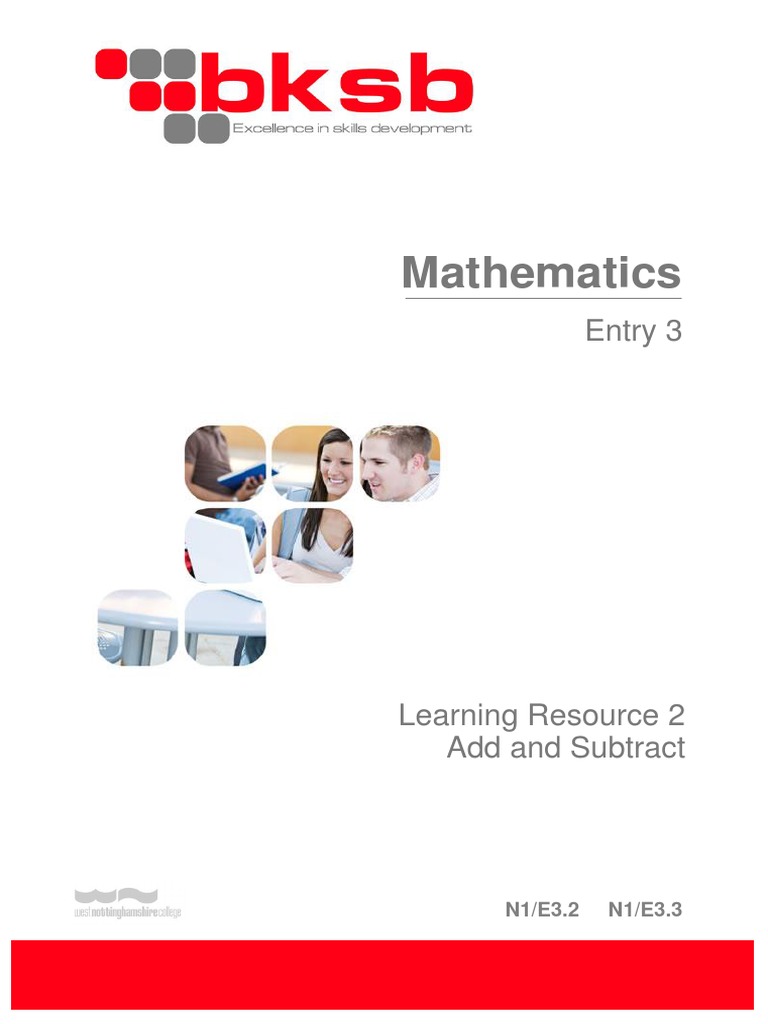 LR 02 Maths E3 Add and Subtract | PDF