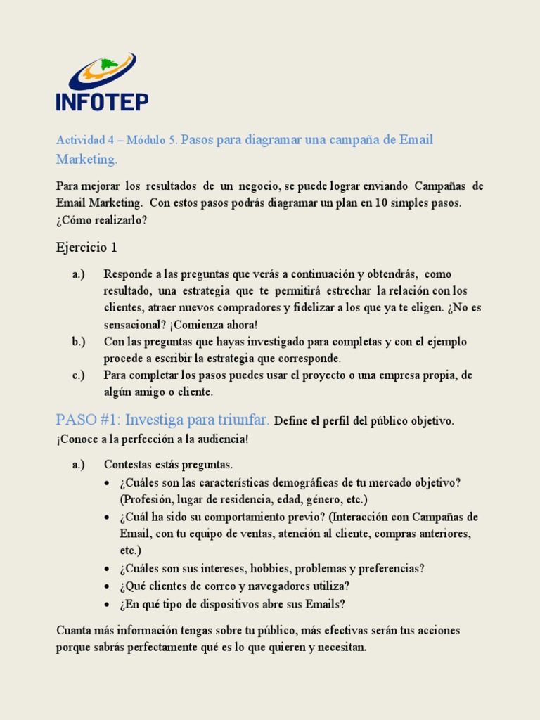 Actividad Infotep | PDF