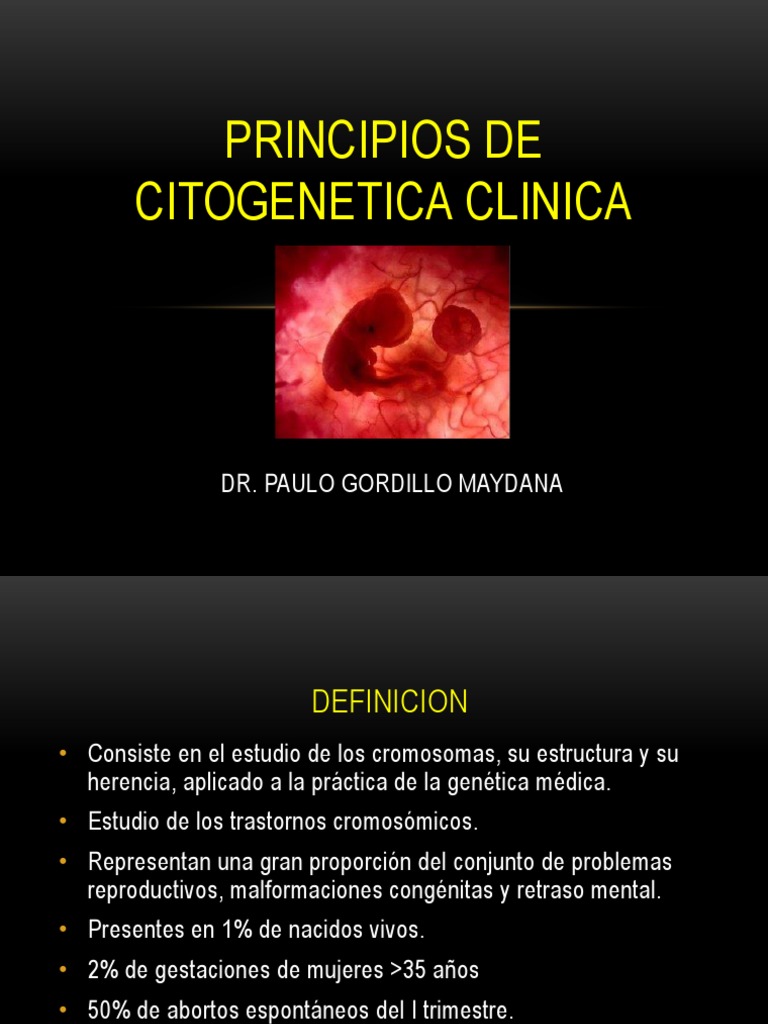 Principios de Citogenetica Clinica | PDF | Cromosoma | Citogenética