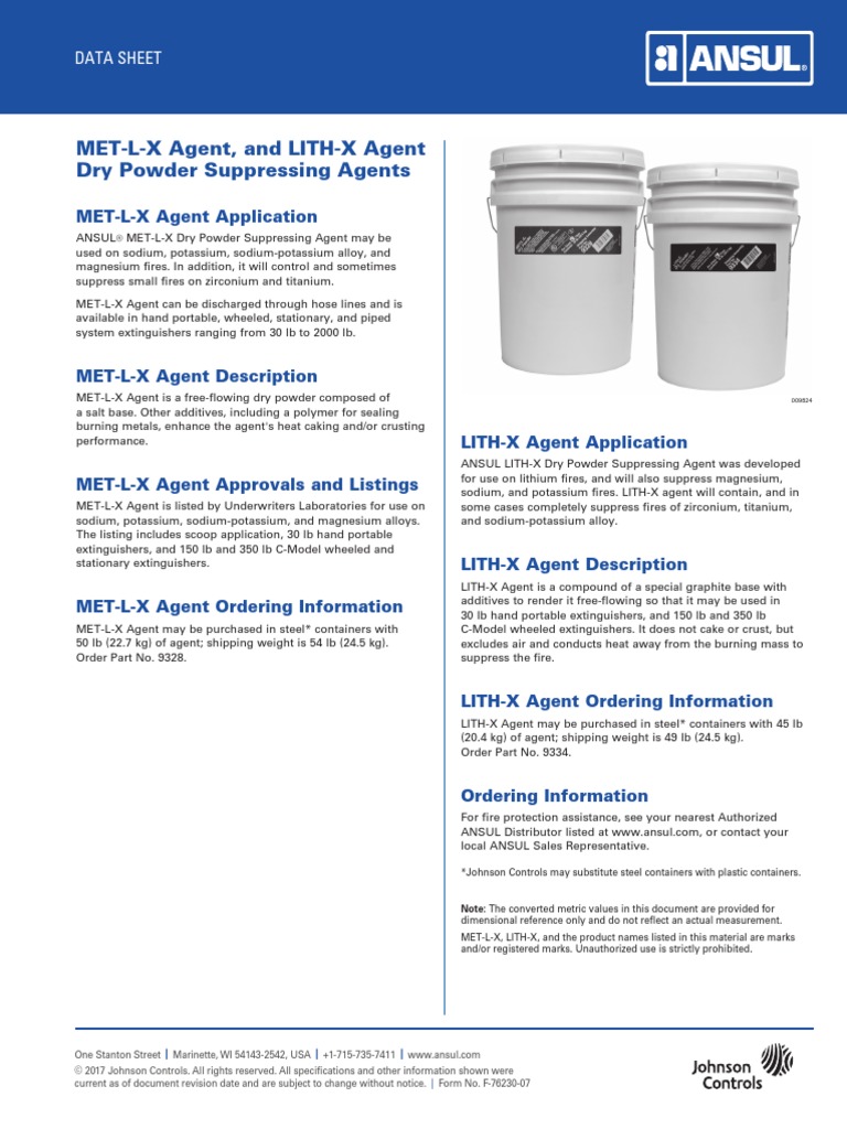 Dry Powder Data Sheet | PDF