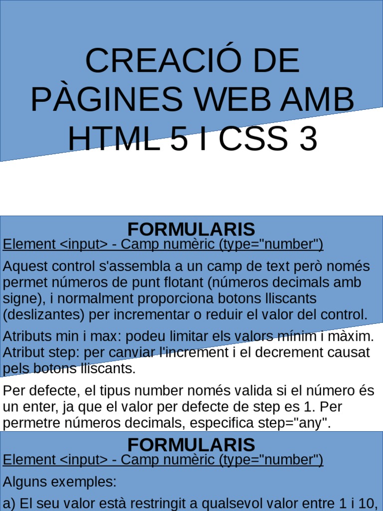 HTML Formularis 3 | PDF