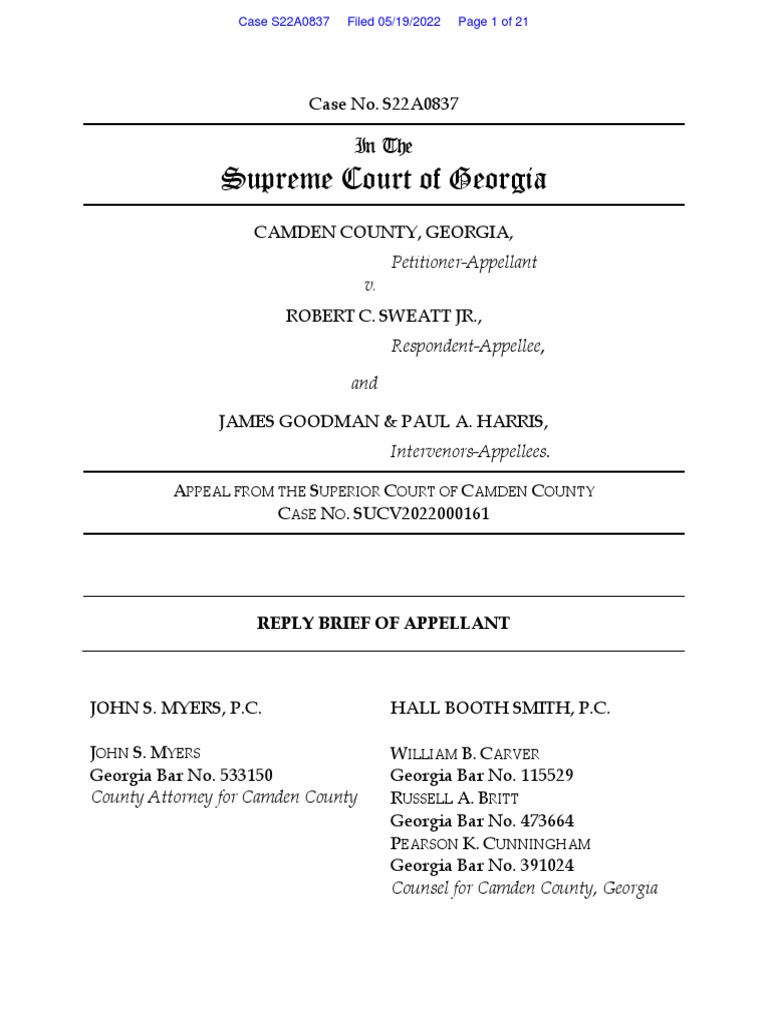 Appellant Reply Brief | PDF | Certiorari | Mandamus
