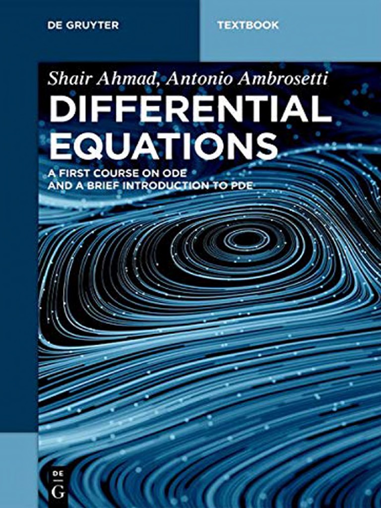 (De Gruyter Textbook) Shair Ahmad, Antonio Ambrosetti - Differential Equations - A First Course ...