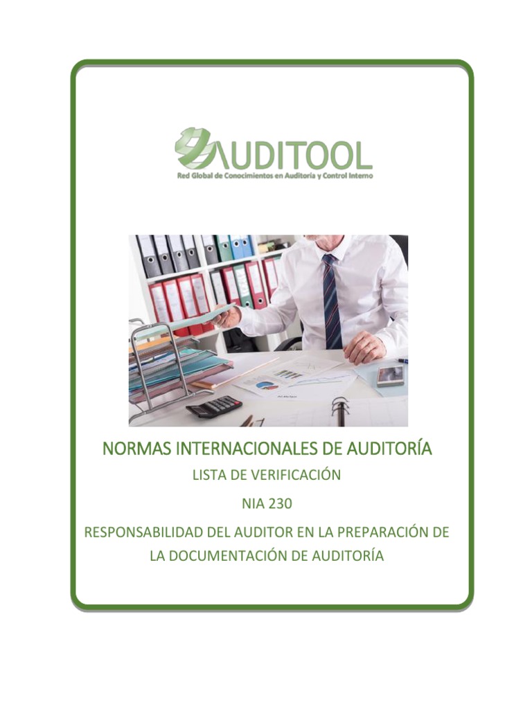 Checklist NIA 230: Documentación de Auditoría | PDF | Auditoría | Contralor