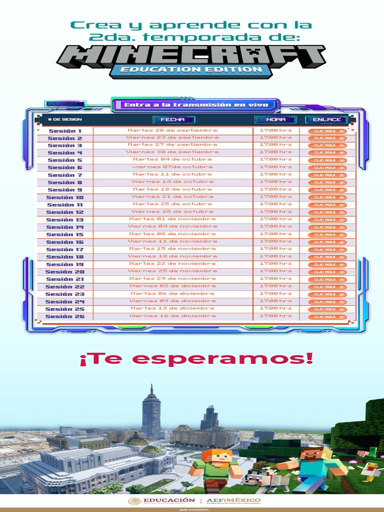 Cartelera Minecraft T2 | PDF