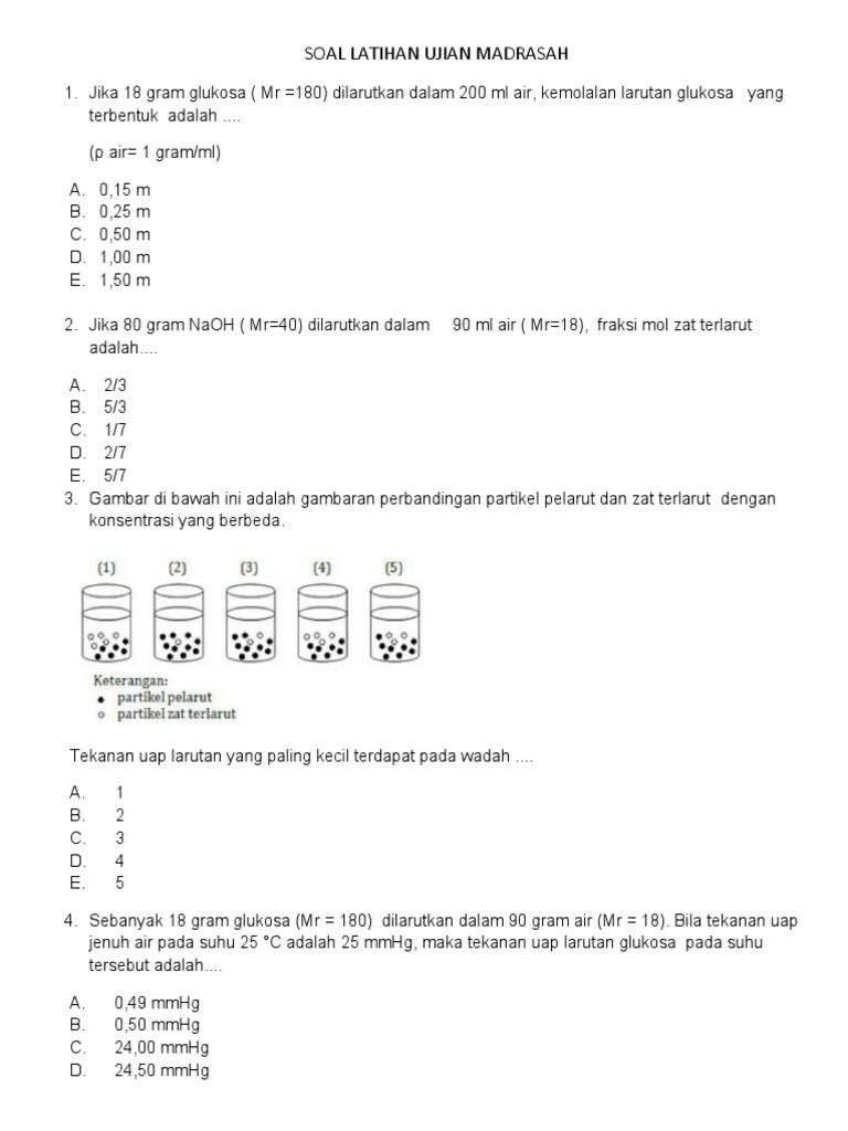 Soal Latihan UM | PDF | Sains & Matematika