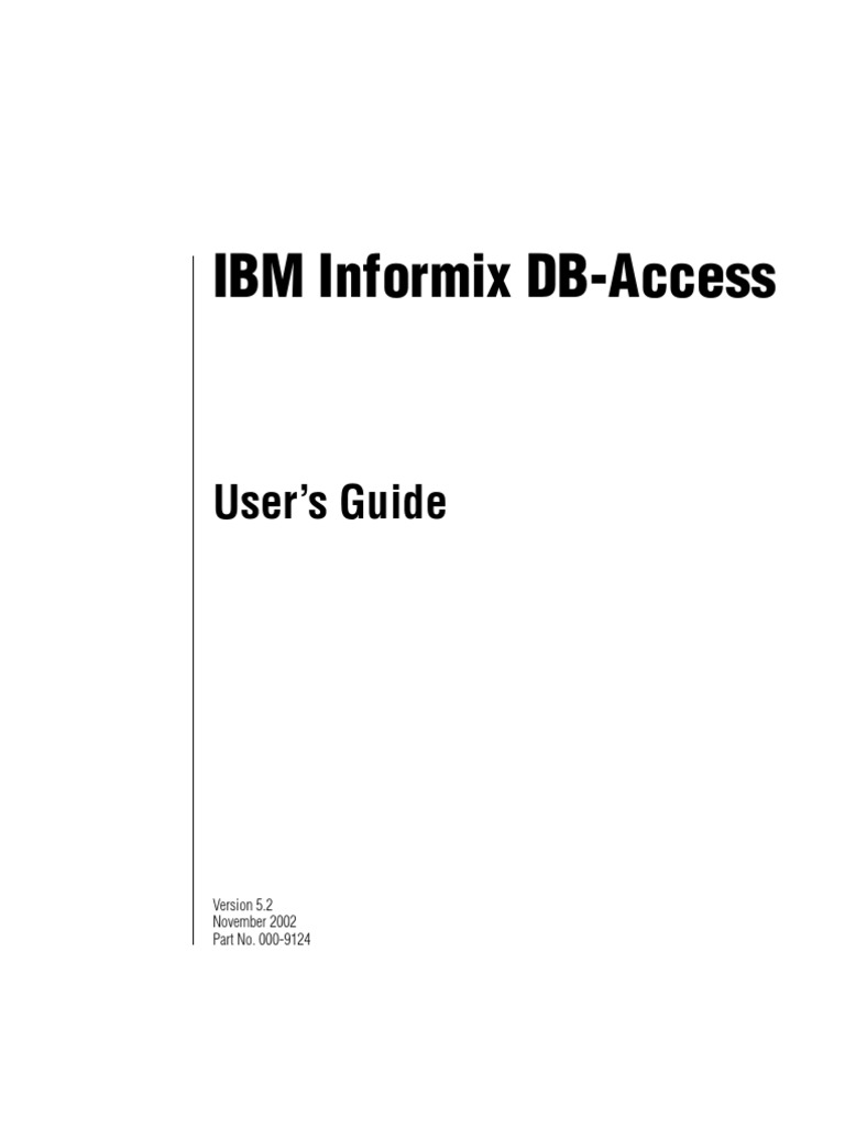 Informix DBAccess Utility | PDF | Sql | Databases