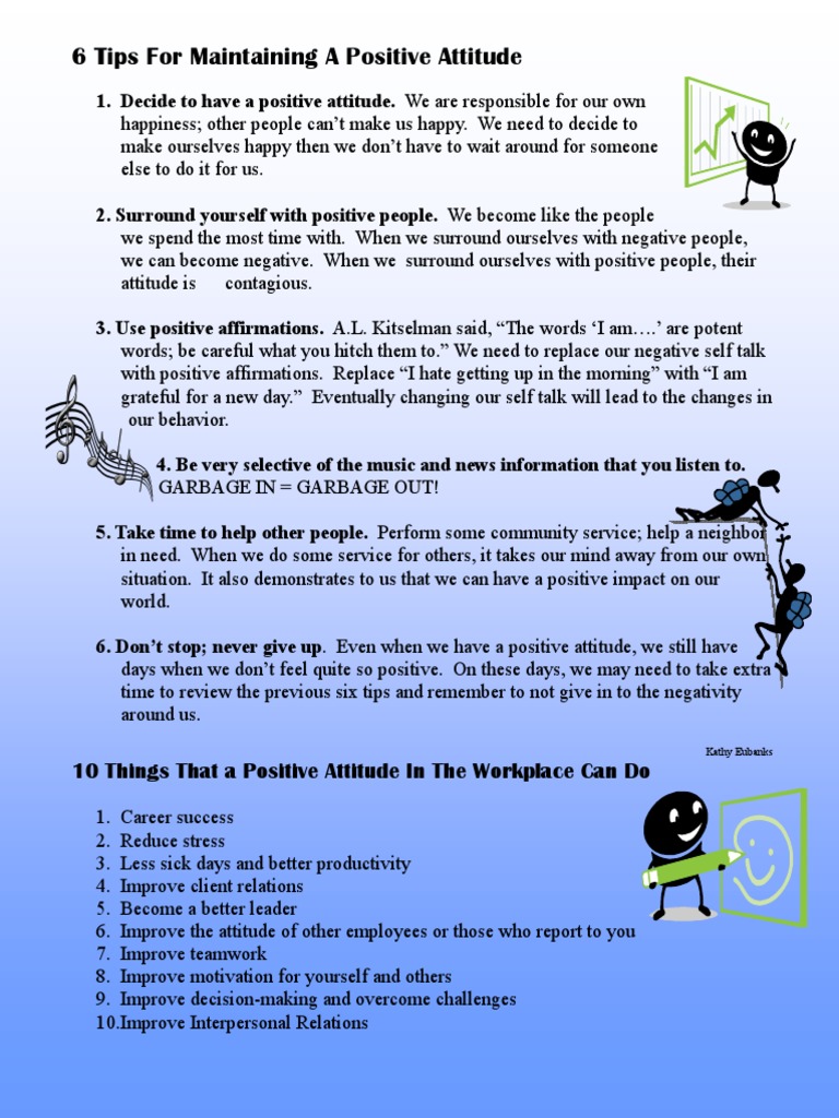 My Positive Attitude | PDF | Self-Improvement