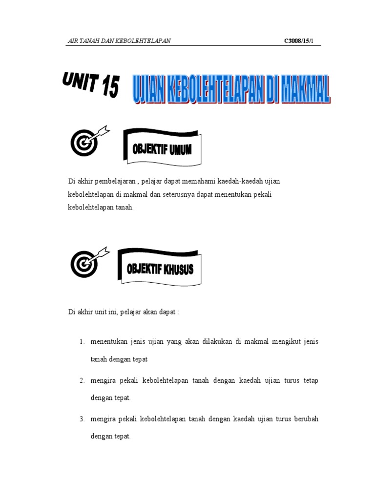 Unit15 (Ujian Kebolehtelapan Di Makmal) | PDF