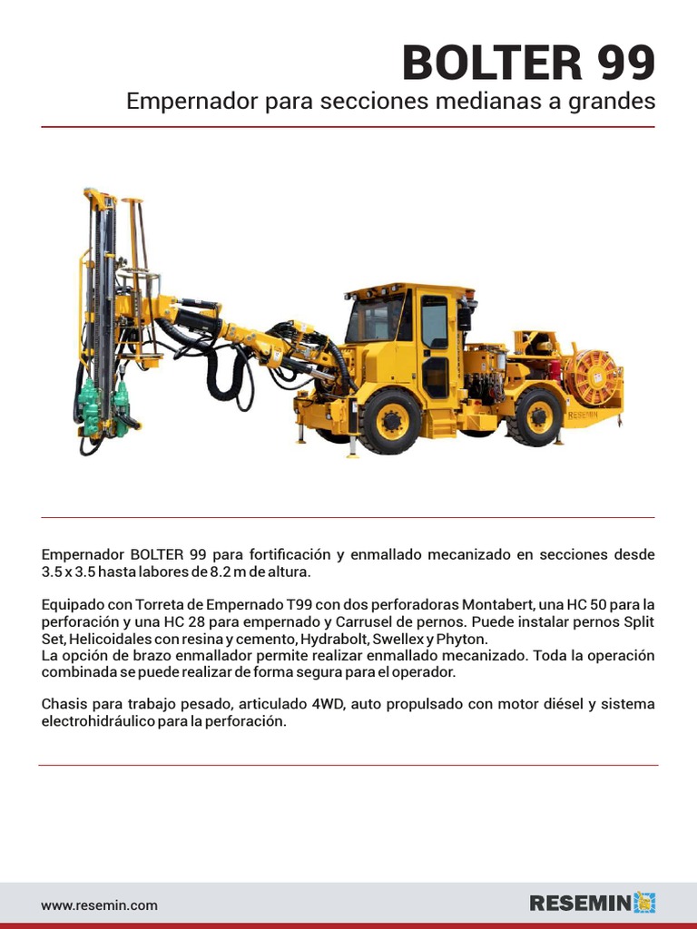 BOLTER 99 (Español) - REV. 220704 | PDF | Ingeniería mecánica | Bienes ...