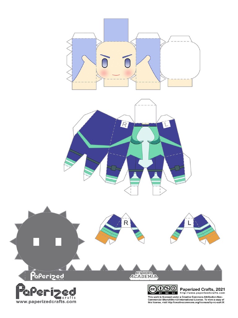 My Hero Academia Nejire Hado Papercraft Pdf