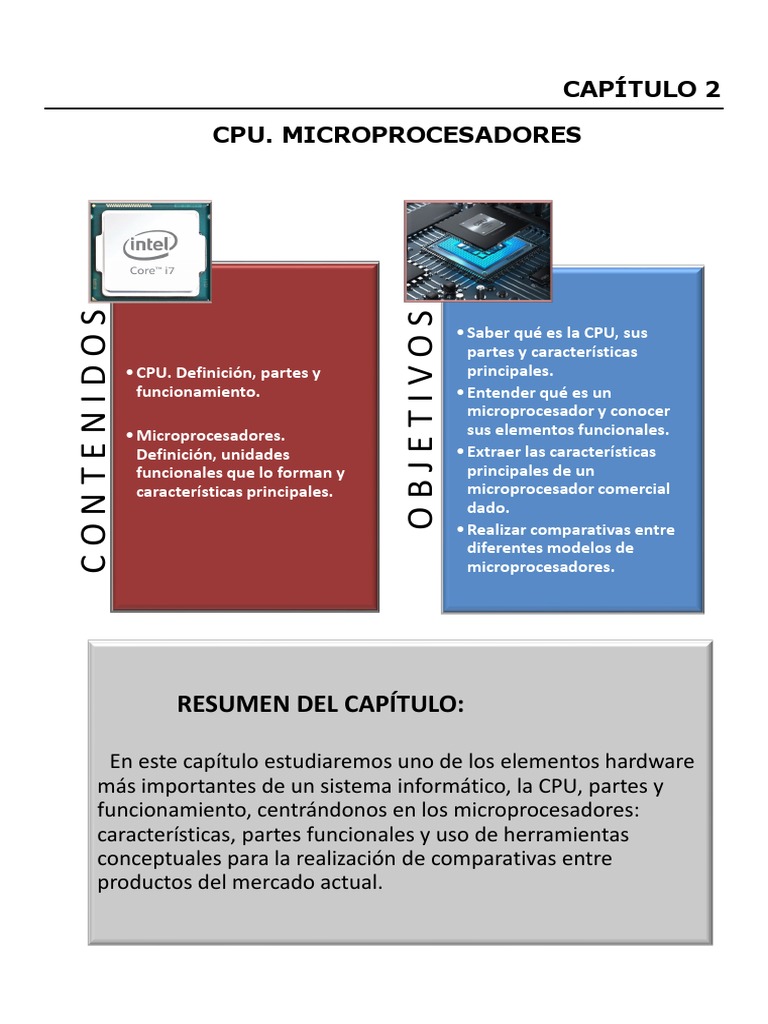 CAPÍTULO 2 | PDF | Microprocesador | Micro dispositivos avanzados