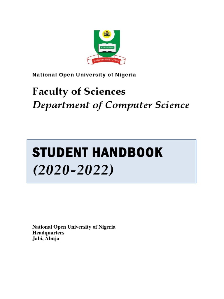 Department of Computer Science Student Handbook | PDF | Course Credit ...