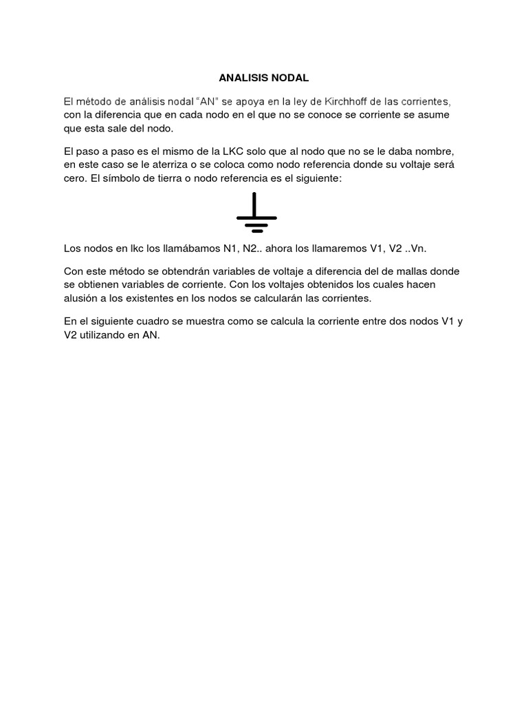 Analisis Nodal JD | PDF | voltaje | Ingenieria Eléctrica