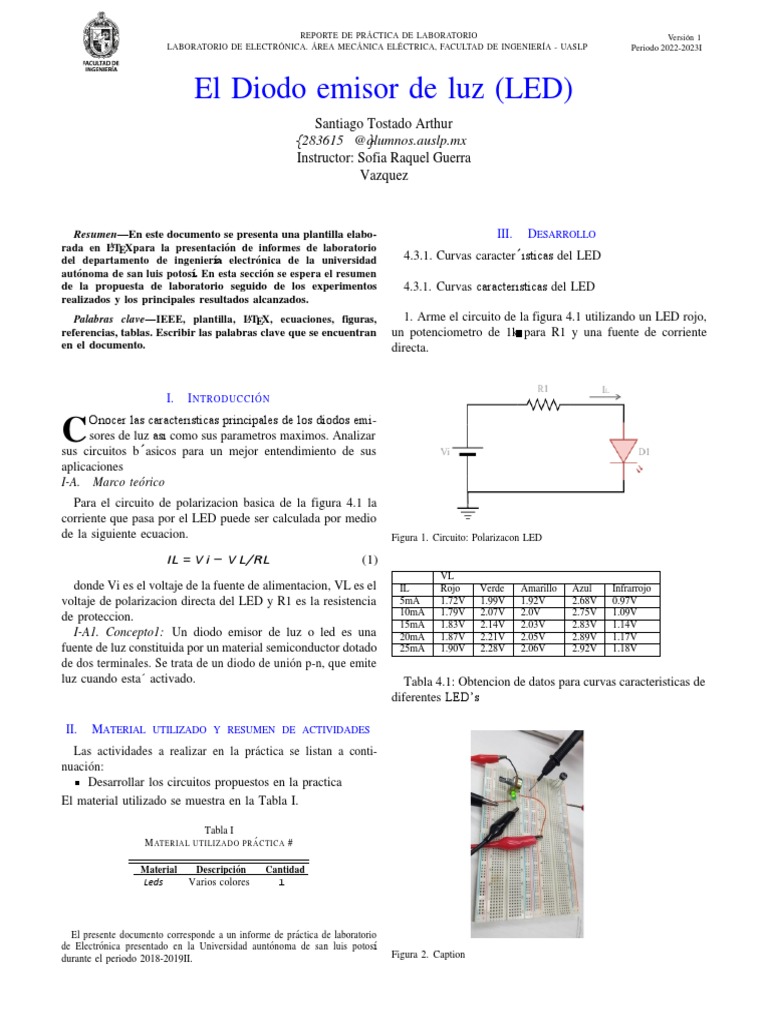 Diodo Emisor De Luz Led Pdf