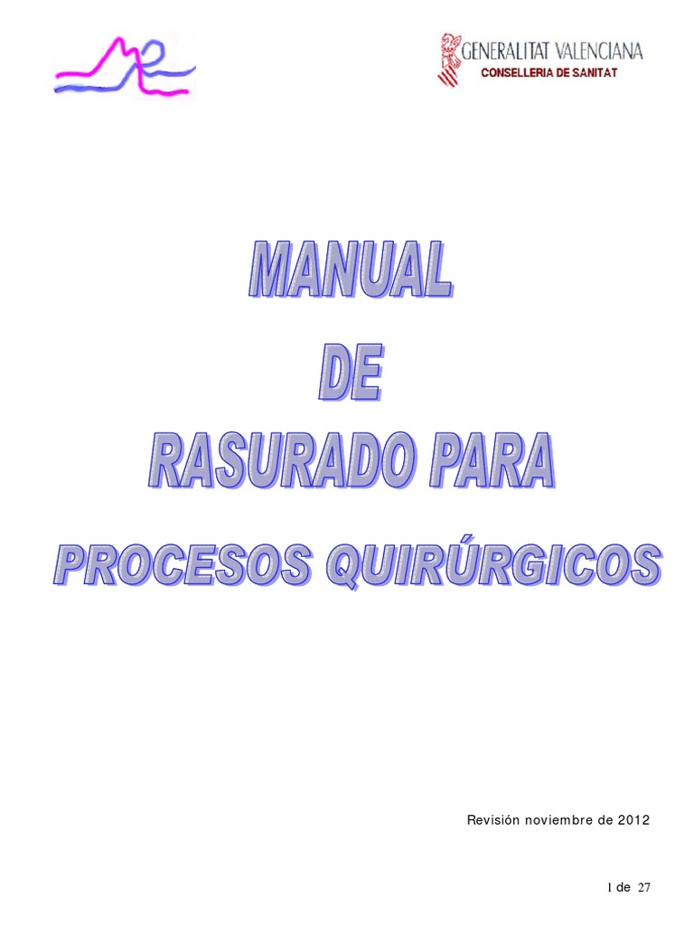 Manual Rasurado | PDF | Afeitado | Cirugía