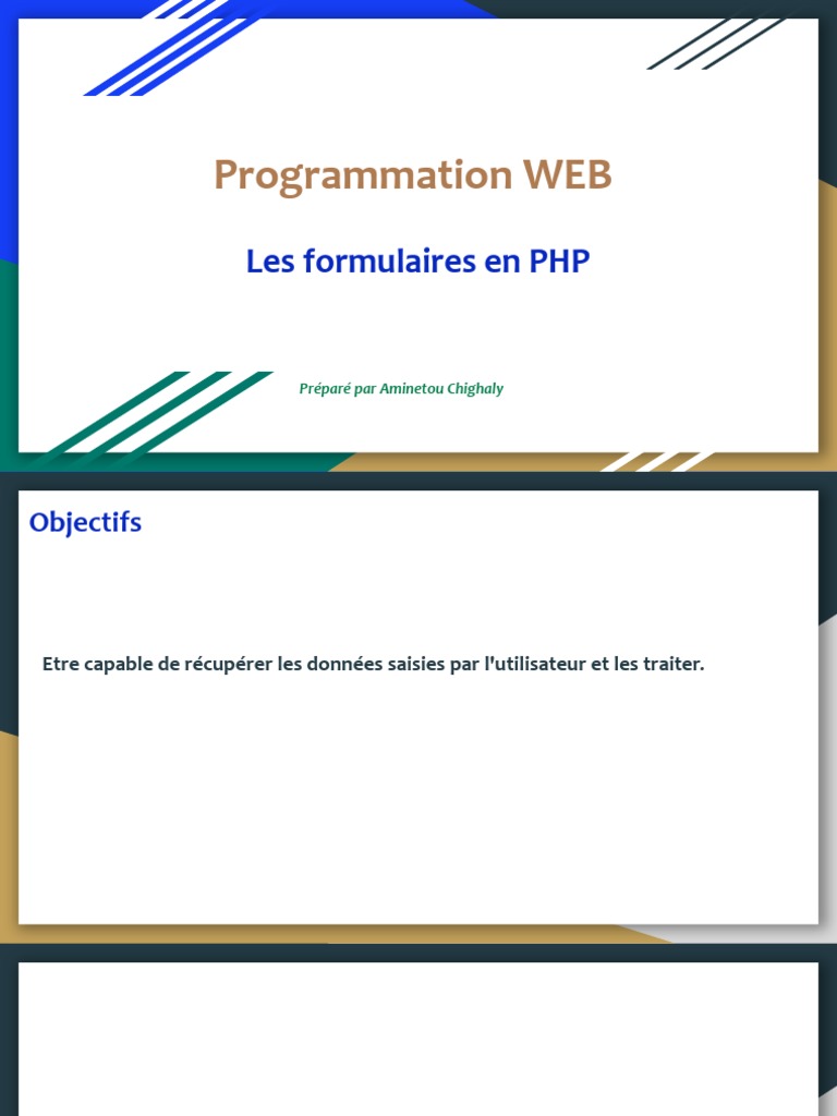 Création et traitement de formulaires PHP | PDF | Html | PHP