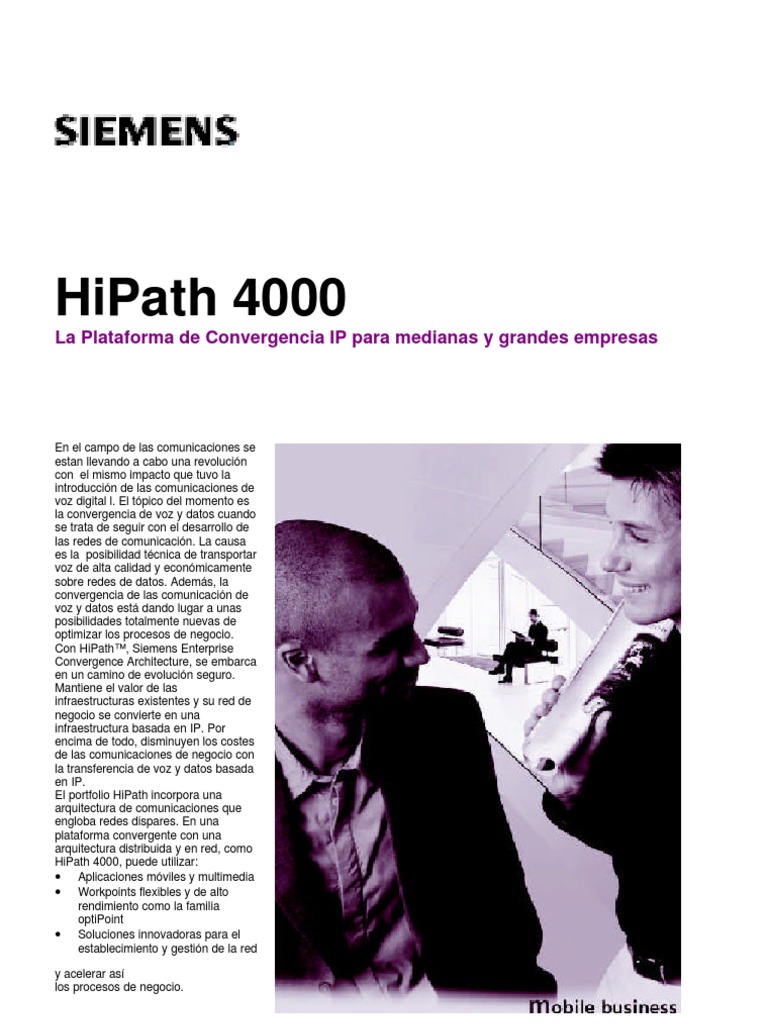 Hipath 4000 Esp | PDF | Telefonía móvil | Red de computadoras