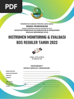 Instrumen Monev Bos - Bop 2024 | PDF