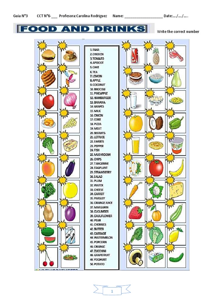 Guia N 3 Ingles Para Gastronomía Pdf Question Cognition