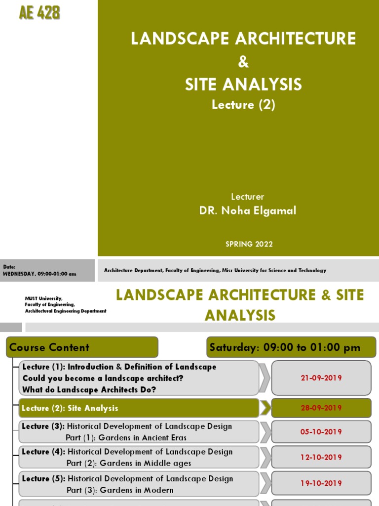 Site Analysis in Landscape Architecture | PDF | Zoning | Landscape