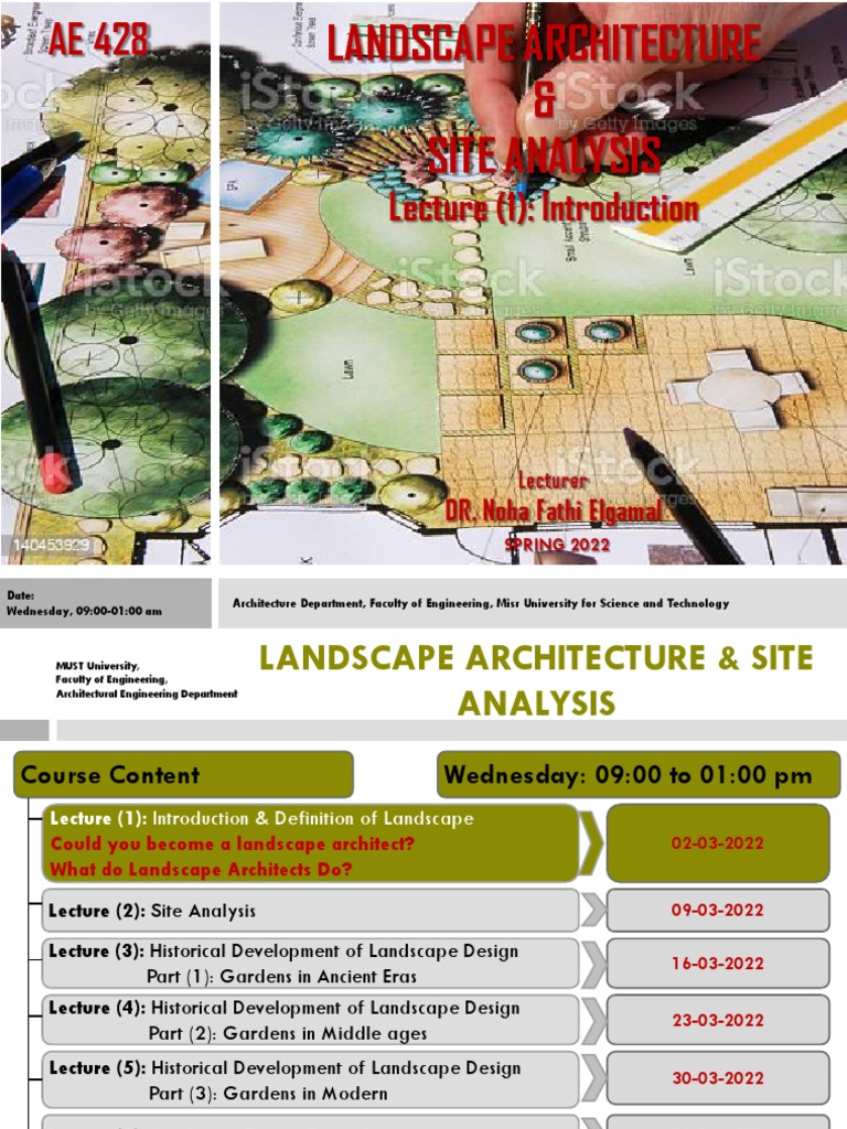 Landscape Lecture (1) - Introduction | PDF | Landscape Architecture ...